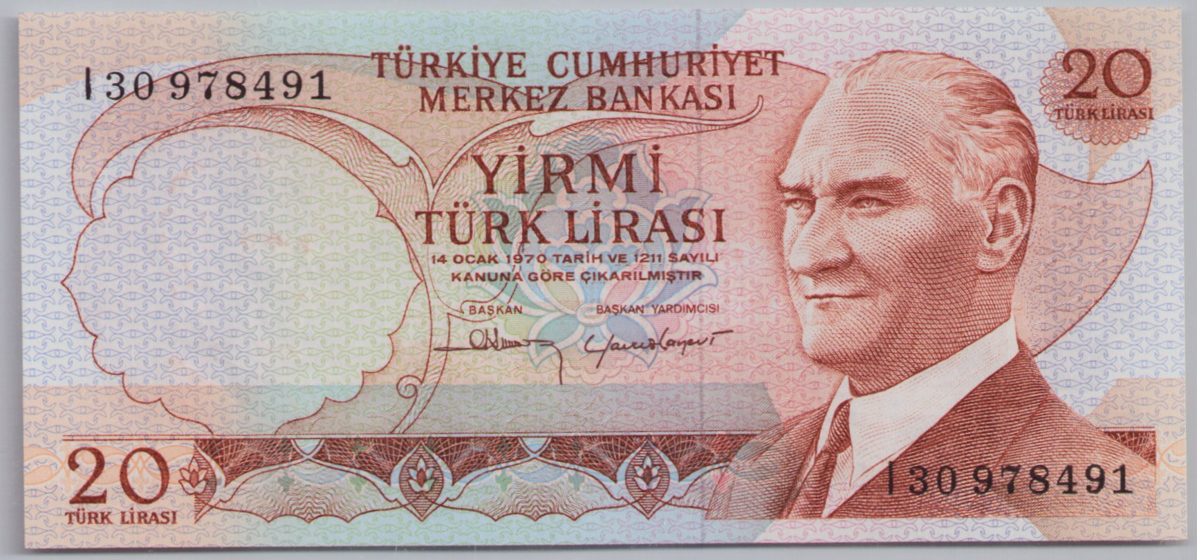 6.Emisyon 4.Tertip 20 Lira [I30] > TC Kağıt Paraları > Koleksiyon.Org