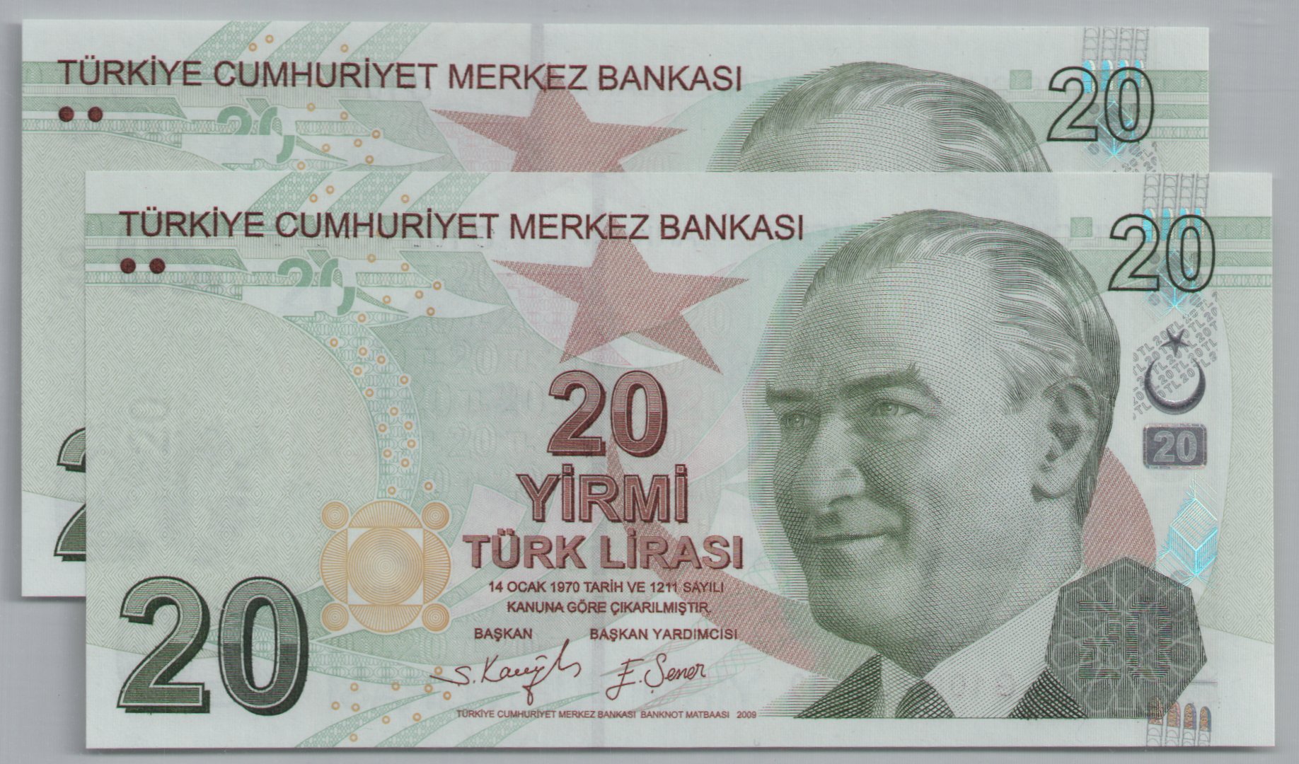 9.Emisyon 6.Tertip 20 Lira [G100-..999/1000] > TC Kağıt Paraları ...