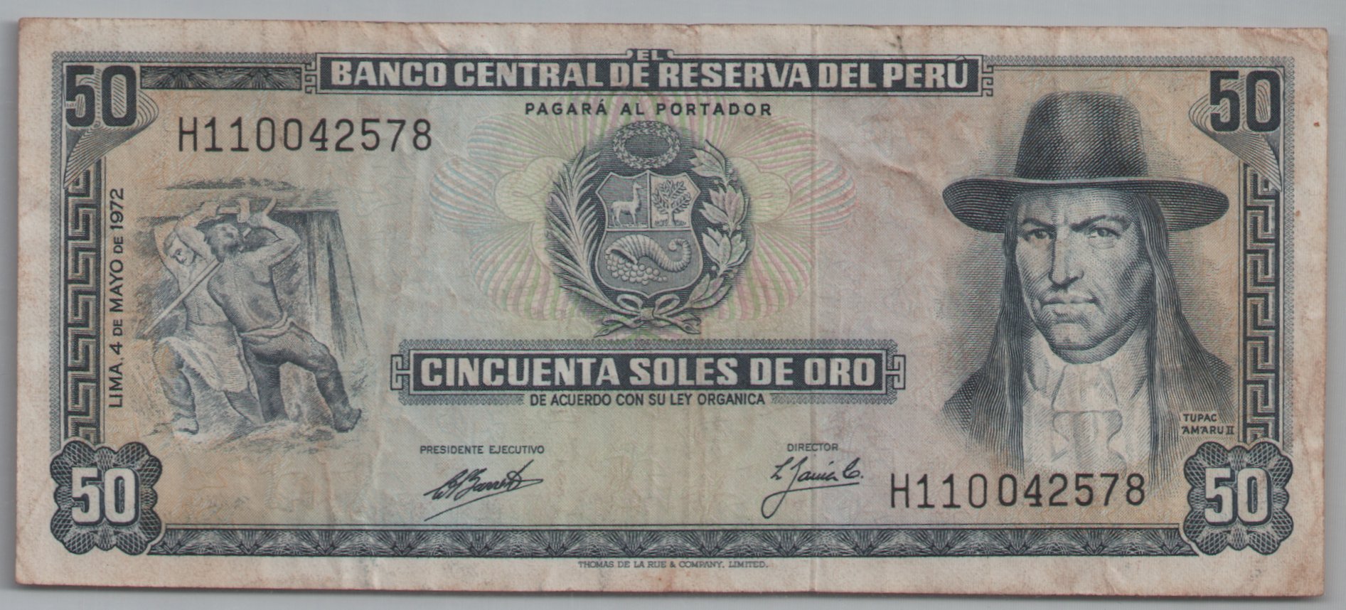 Peru 50 Soles P-101/b > Yabancı Kağıt Para > Koleksiyon.Org